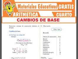 Cambios de Base para Cuarto Grado de Secundaria ≫ Materiales