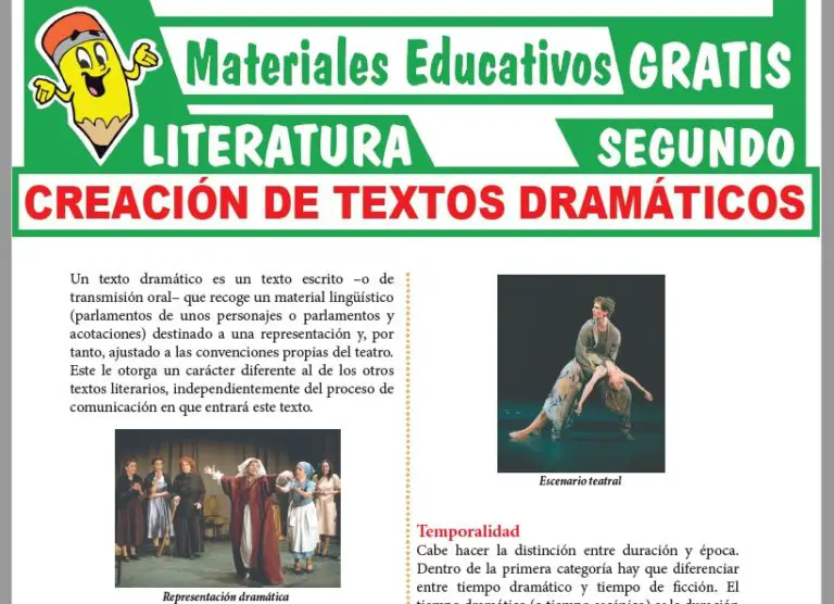 Creación de Textos Dramáticos para Segundo Grado de Secundaria