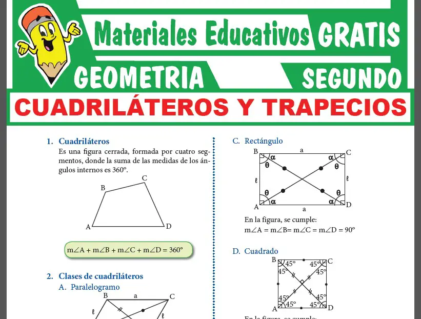 GEOMETRÍA ≫ Segundo de Secundaria ≫ 28 Fichas GRATIS