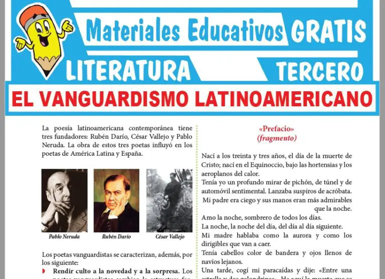 El Vanguardismo Latinoamericano para Tercer Grado de Secundaria