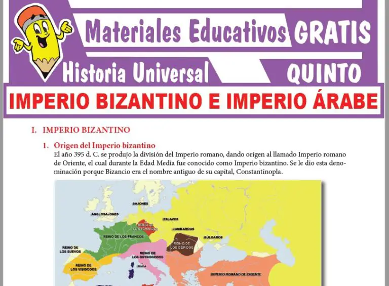 Imperio Bizantino e Imperio Árabe para Quinto Grado de Secundaria
