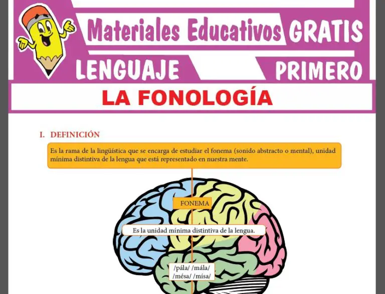 La Fonología para Primer Grado de Secundaria ≫ Fichas GRATIS