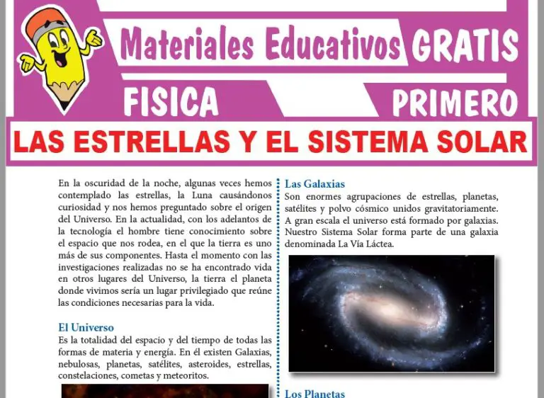 Las Estrellas y el Sistema Solar para Primer Grado de Secundaria