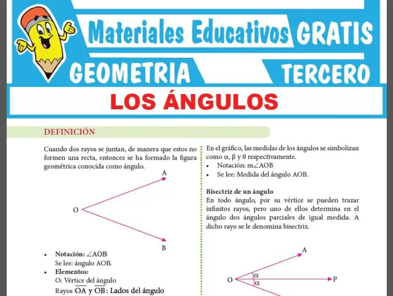 Los Ángulos para Tercer Grado de Secundaria ≫ Materiales Educativos