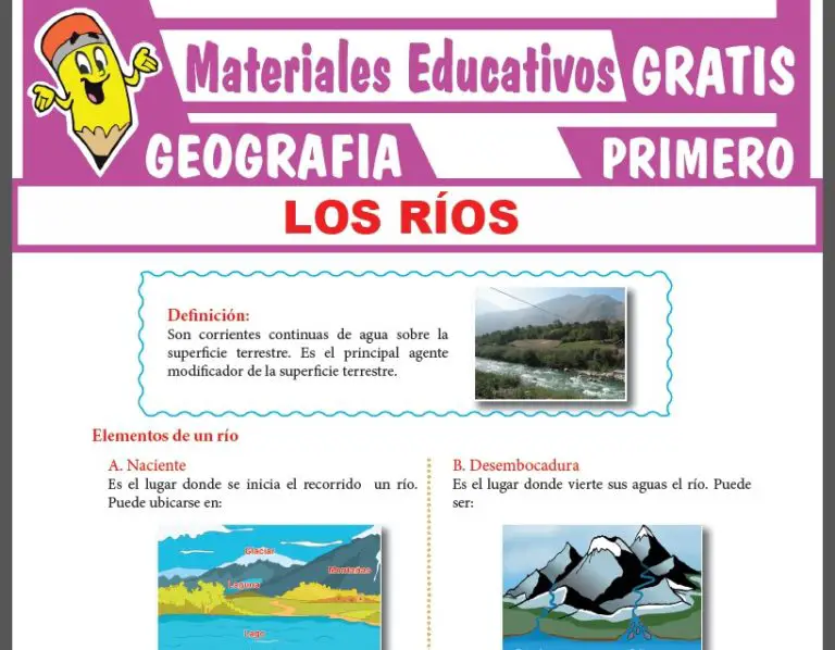 Los Ríos para Primer Grado de Secundaria ≫ Fichas GRATIS