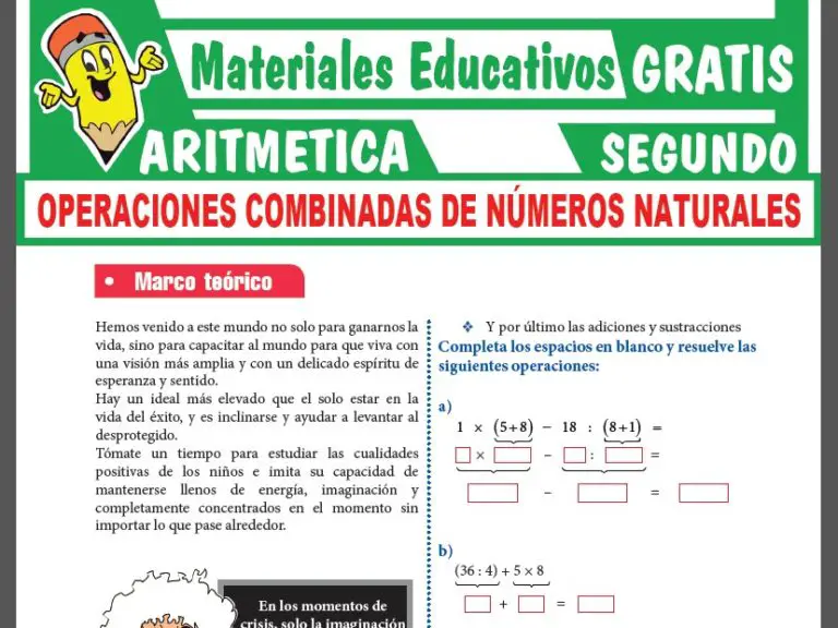 Operaciones Combinadas de Potenciación y Radicación para Segundo