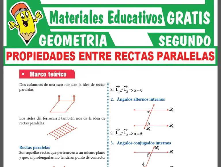 GEOMETRÍA ≫ Segundo de Secundaria ≫ 28 Fichas GRATIS