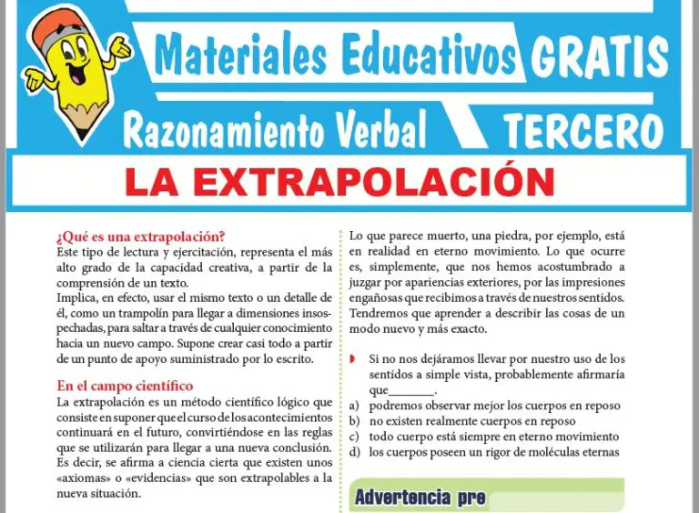 ¿Qué es una Extrapolación? para Tercer Grado de Secundaria ≫ GRATIS